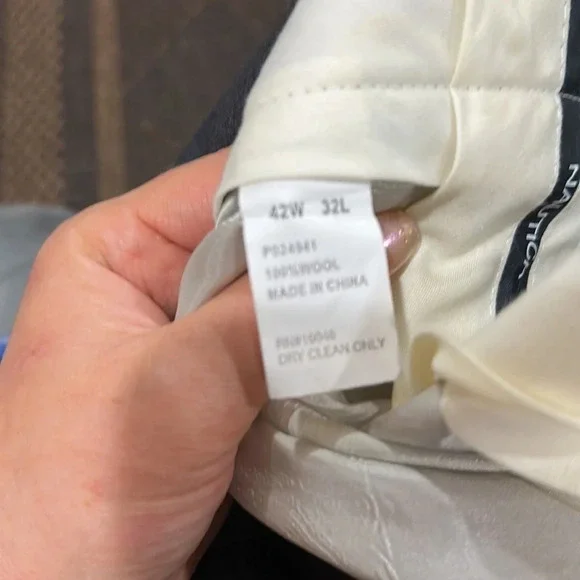 Nautical 100%wool men’s dress pants Dress